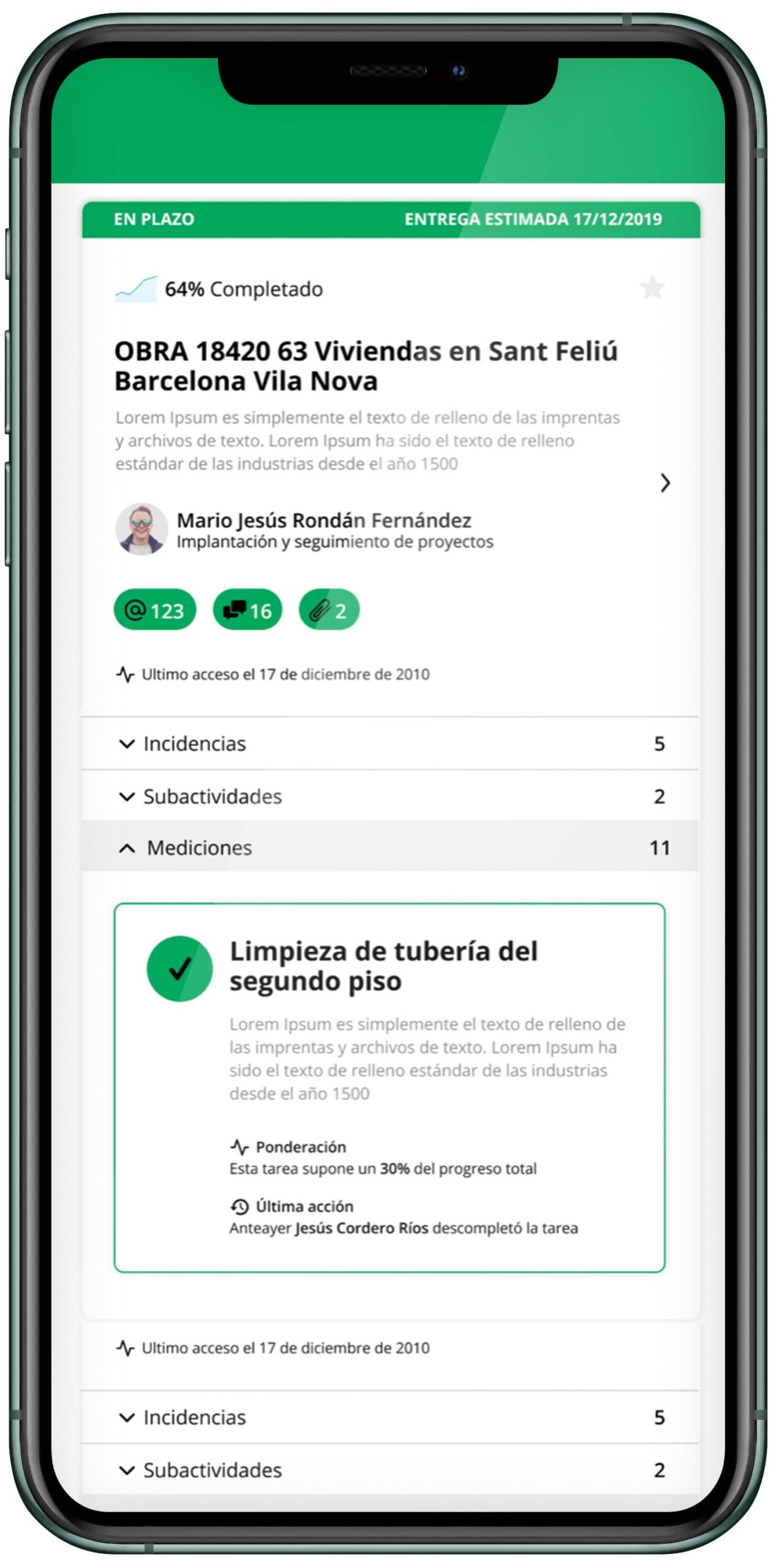 Software de construcción EPC Tracker - Gestión de Proyectos de obra