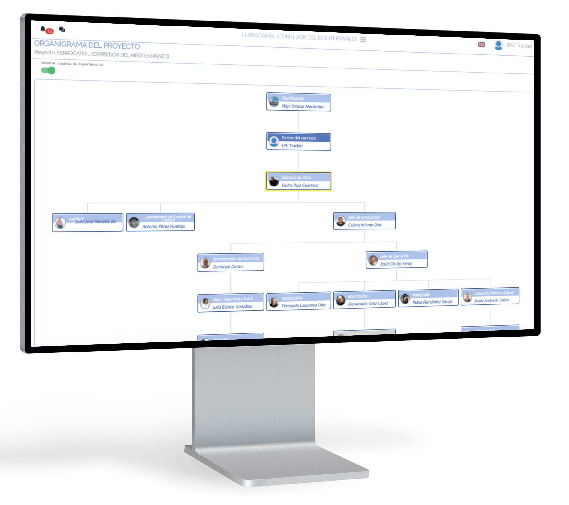 Software de construcción EPC Tracker - Gestión de Proyectos de obra